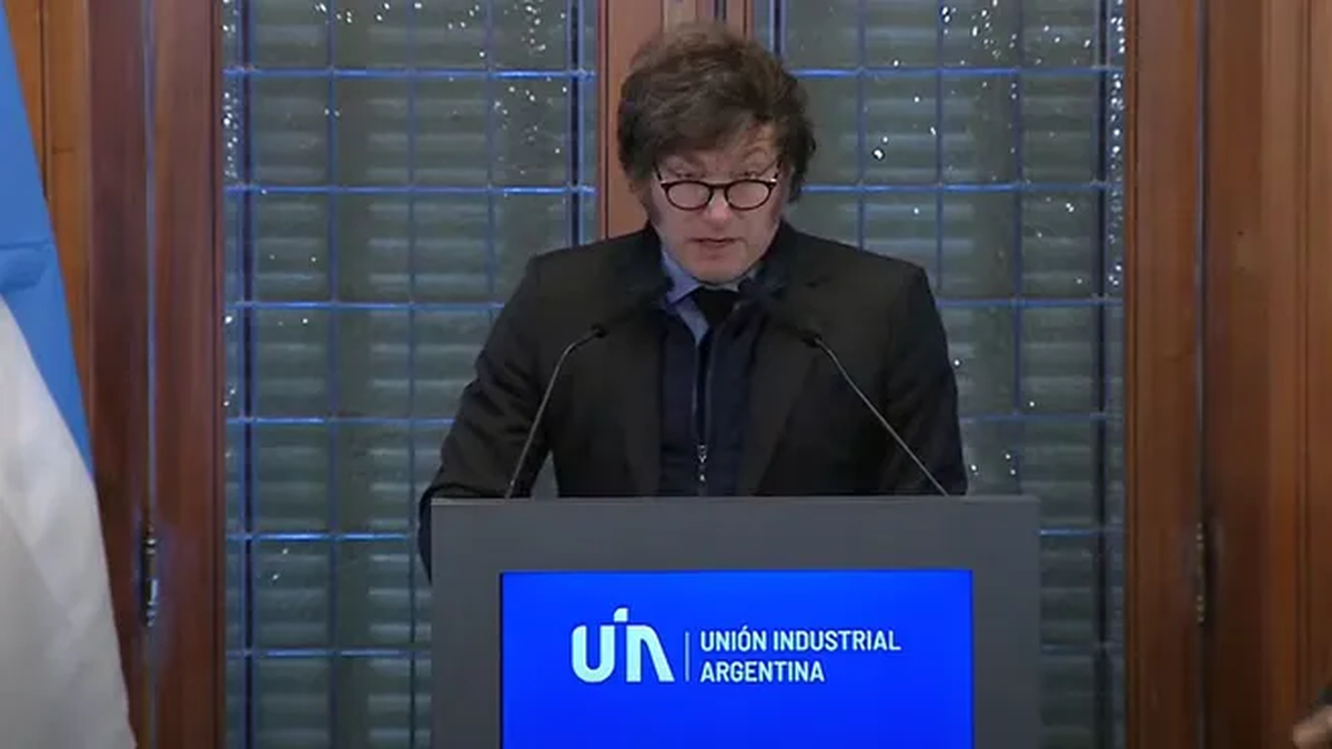 Milei en la UIA: Vinimos a achicar el Estado para agrandarle el ...